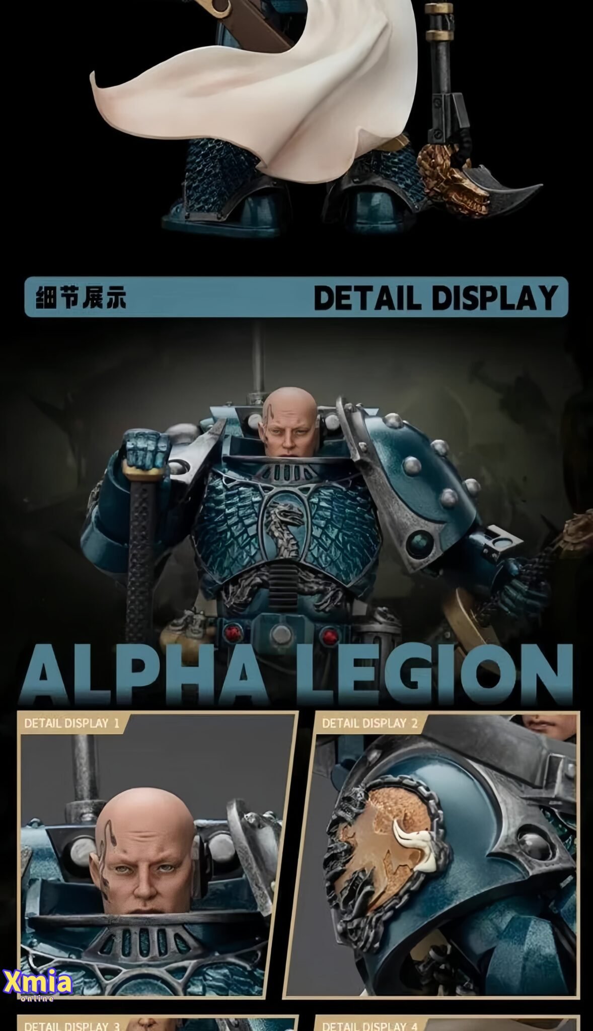 Action Figure JoyToy JT01222 1/18 Warhammer The Horus Heresy Alpha ...